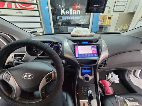 원주네비게이션 매립 아반떼md 모터스밸류 안드로이드 올인원 작업 네이버 블로그