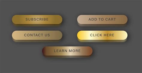 Premium Vector Free Vector Web Buttons Set In Different Gradient Colors