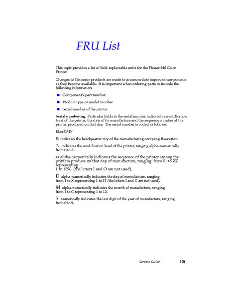 Tektronix Phaser 840 Parts Manual Service Manual Download Schematics