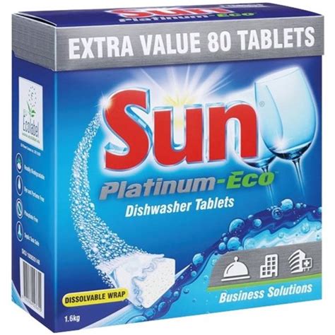 Sun Platinum Eco Dishwasher Tablets 80 Packet Supplyco