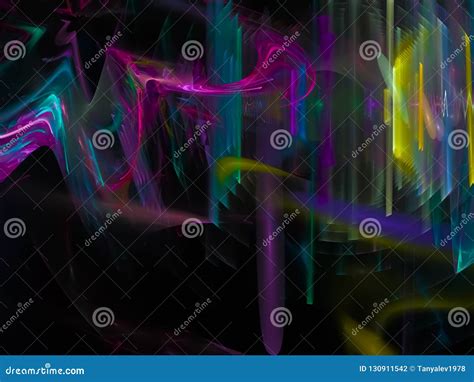 Digital Abstract Fractal Energy Template Composition Power Exclusive