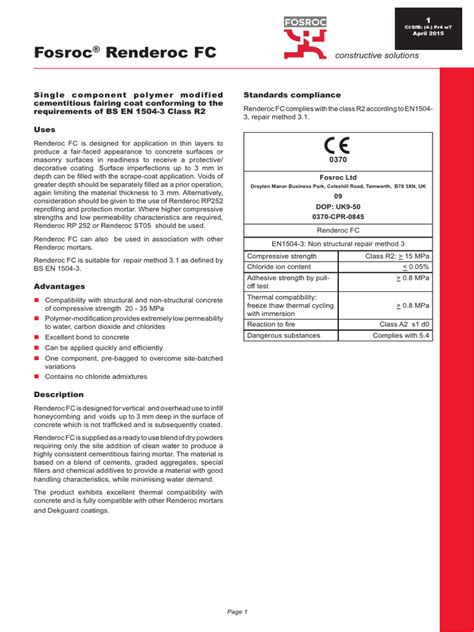 Renderoc Fc Pdf Materials Building Engineering