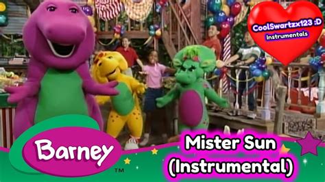 Barney Mister Sun Instrumental Youtube