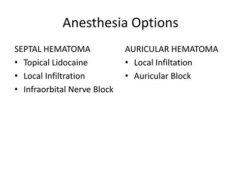 Clinical Procedures Septalauricular Hematoma Pptx