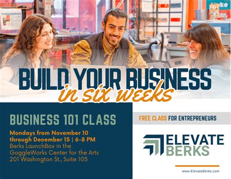 Business 101 Class Berks Launchbox