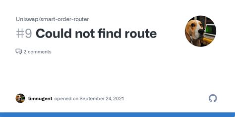 Could Not Find Route · Issue 9 · Uniswapsmart Order Router · Github