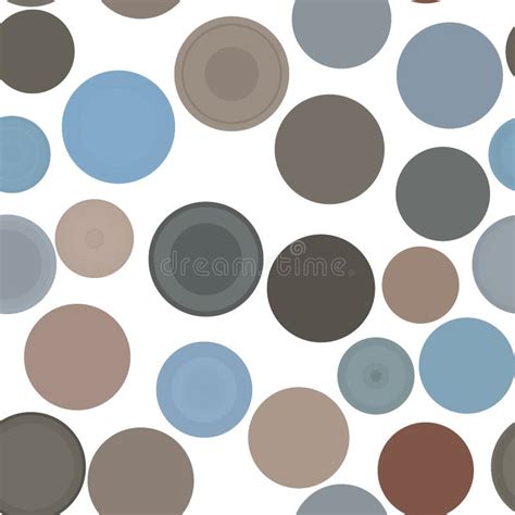 Seamless Color Abstract Circles Bubbles Sphere Or Ellipses Geometric Pattern Generative Art