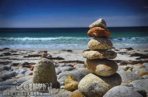 Stone Cairns 17 Mile Drive Pebble Beach Ca Caryn Esplin Fine
