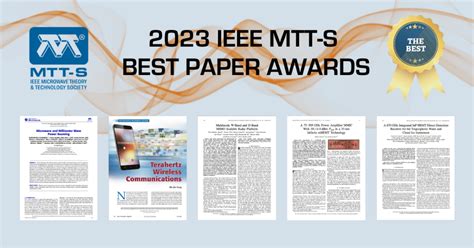 2023 Ieee Mtt S Best Paper Awards Mtt S