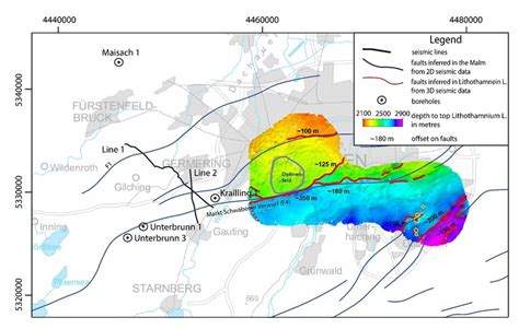 18 Map Illustrating Fault Traces In The Malm Derived From 2d Seismic