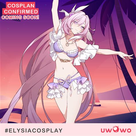 【confirmed】uwowo Game Honkai Impact 3 Elysia Summer Swimsuit Cosplay