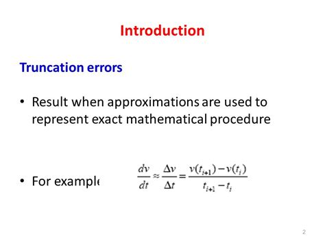 truncation errors and taylor series ppt video online download