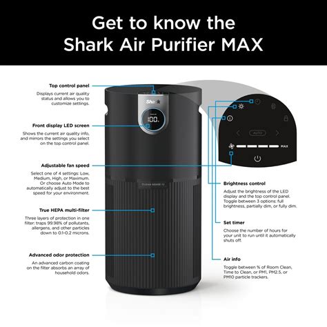 Shark Air Purifier Max With True Hepa Grey