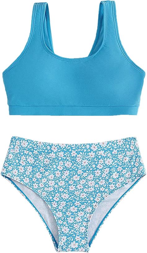 Cute Swimsuits For Teen Girl Tankini Bathing Suit 2 Piece