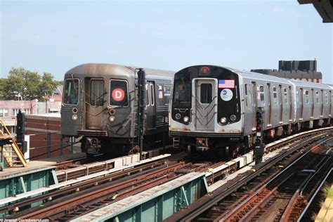 Manhattan Bound R68 2768 And A D Train Pass R160 8560 A Train That