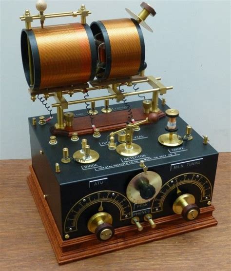 Vintage Crystal Radio With Variometer And Slider Project