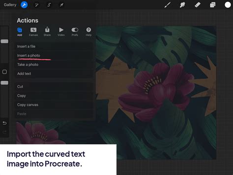 How To Curve Text In Procreate Best Way Brush Galaxy