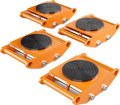 Garveetech 4pcs Machinery Skates 26455 Lbs 12 T Machinery