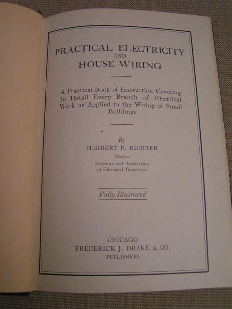 Practical Electricity And House Wiring 1936 Vintage Illustrated How To