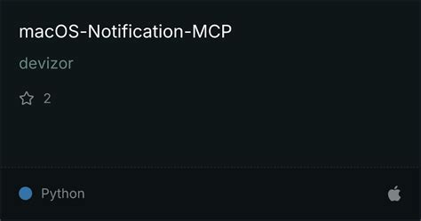 Macos Notification Mcp Glama