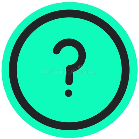 Question Mark Icon Quiz Question Symbol Stock Vector Illustration Of