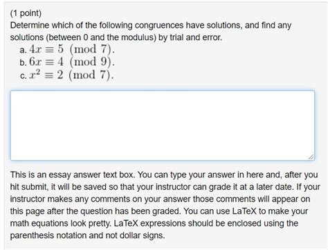 Solved 1 Point Find The First Few Terms Of The Sequence Of