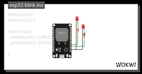 Esp32 Blink Ino Copy Wokwi ESP32 STM32 Arduino Simulator