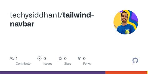Github Techysiddhanttailwind Navbar
