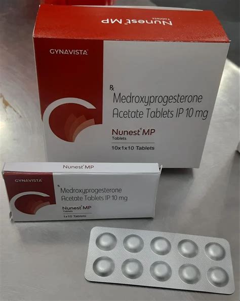 Medroxyprogesterone Acetate 10 Mg Tablets At ₹ 85stripe