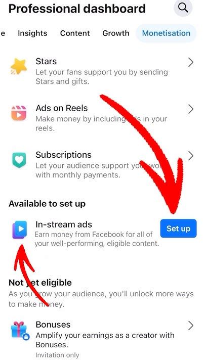 In-stream ads Set up 🤑 In-stream Ads is now part of Content Monetization #facebook #instreamads ...