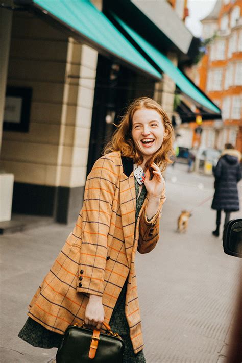 Darlington Coat Camel Check Miss Patina