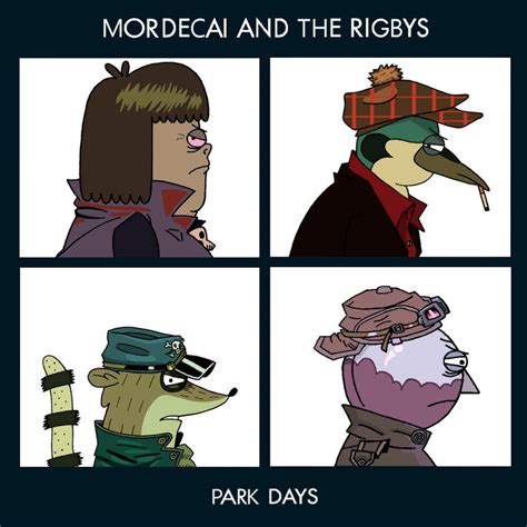 Mordecai And The Rigbys Park Days By Paleotoons On Deviantart