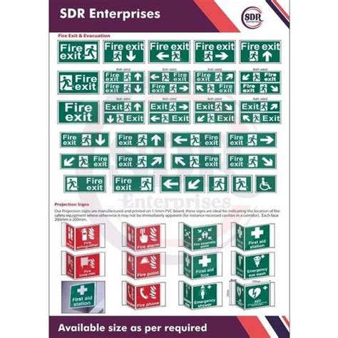 Exit Sign Board At 250 Piece In Pune ID 2852359763933