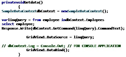 How To View LINQ To SQL Generated SQL Queries And Using Stored