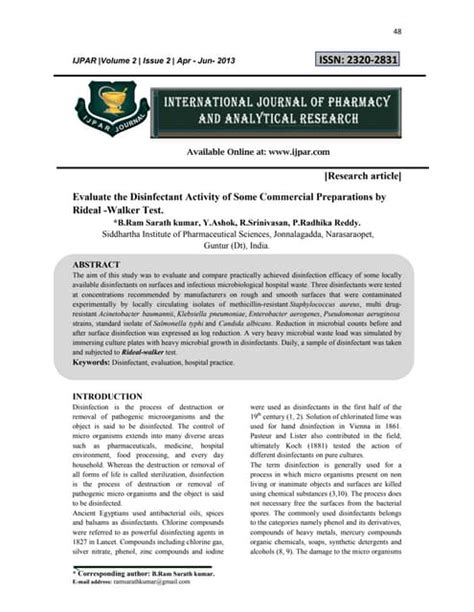 Phenol Coefficient Pptx Phenol Coefficient Pptx