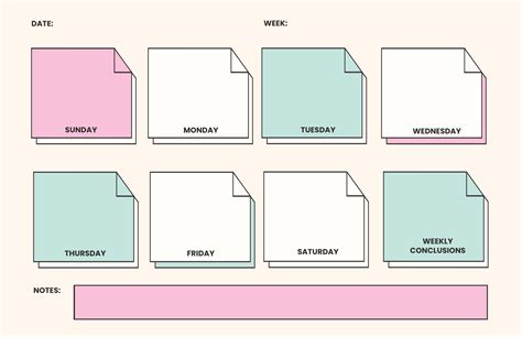 Weekly Task Calendar Template