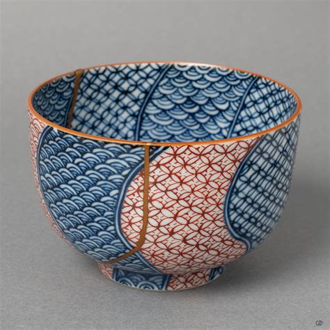 Kyoto Ware Tea Cup 24k Gold Kintsugi Own Authentic Craft The