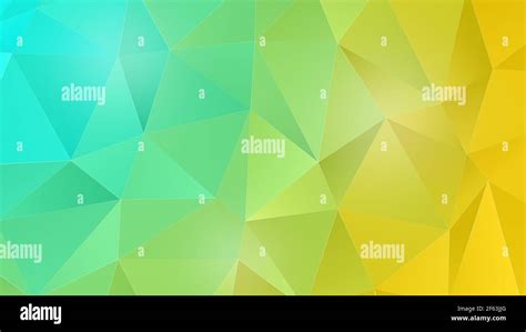 Turquoise Light Green And Yellow Polygon Vector Pattern Background Abstract Colorful 3d
