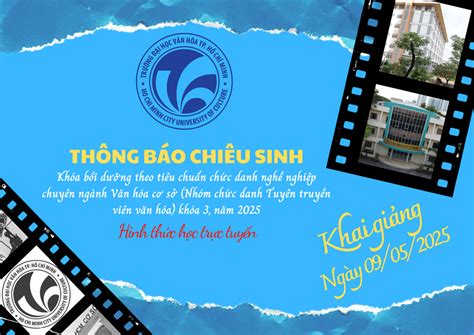 Thông Báo Chiêu Sinh Khóa Bồi Dưỡng Theo Tiêu Chuẩn Chức Danh Nghề Nghiệp Hướng Dẫn Viên Văn Hóa