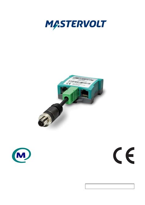 Manual Mastervolt MasterBus CANopen Interface Page 1 Of 12 English