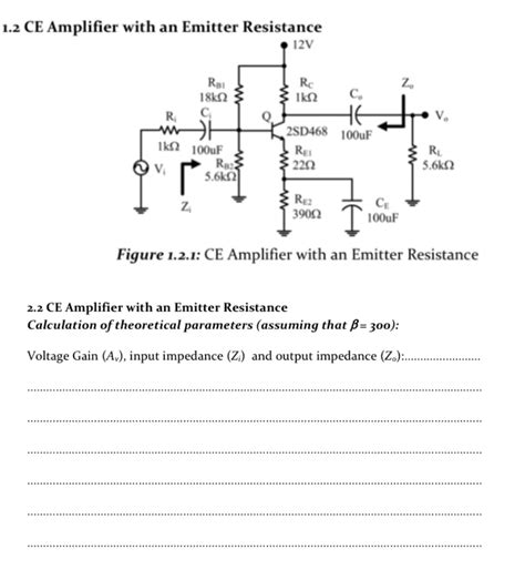Solved Calculate Voltage Gain Av ﻿input Impedance Zi