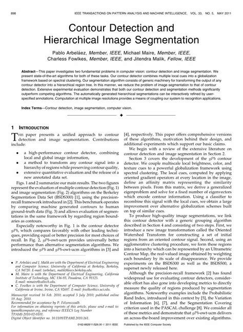 Pdf Contour Detection And Hierarchical Image Segmentation Dokumen Tips