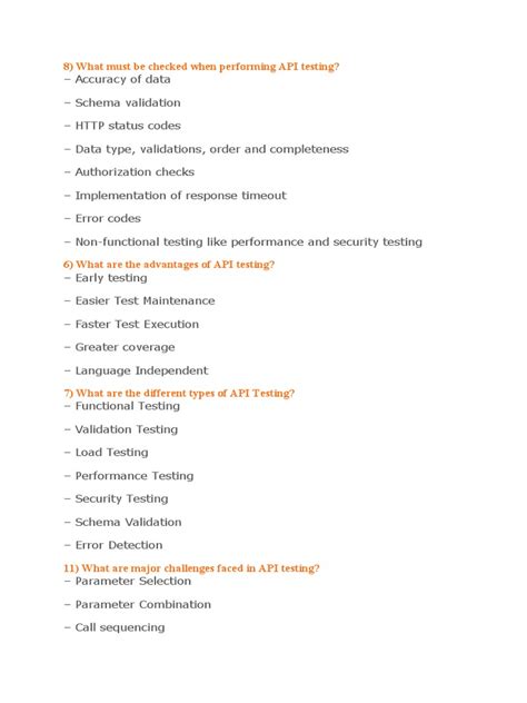 Api Interview Questions Pdf Representational State Transfer