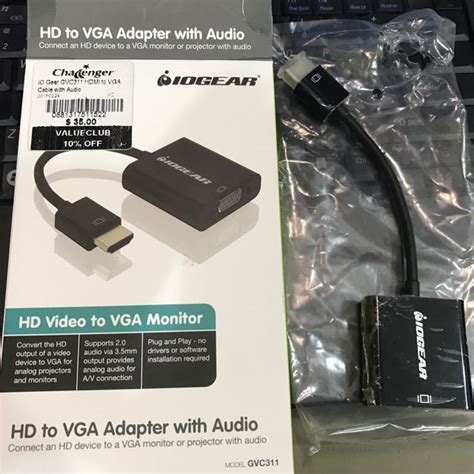 Hdmi To Vga Adapter Computers Tech Parts Accessories Cables Adaptors On Carousell