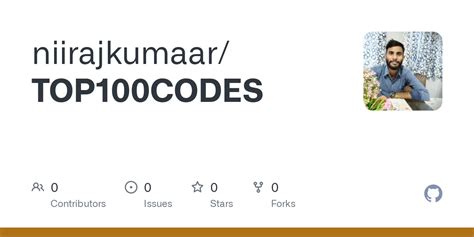 github niirajkumaar top100codes