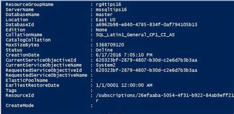 deploying azure sql database using resource manager powershell cmdlets