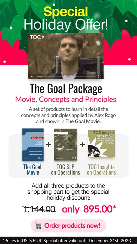 Theory Of Constraints Goldratt Marketing