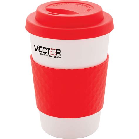 Wiederverwendbarer Kaffeebecher 270ml 270 Ml Rot Pp Silikon 79g