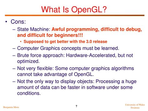 Ppt Computer Graphics 3 Lecture 3 Opengl Powerpoint Presentation