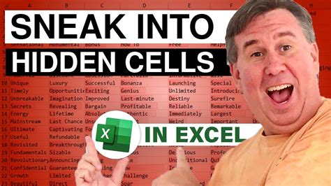 Excel Hidden Discovery Sneak Into Hidden Cells Episode 2142 Youtube
